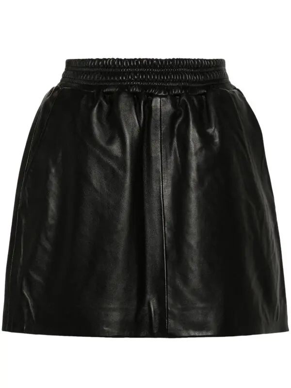 ARMA Mare Leather Skirt - Black