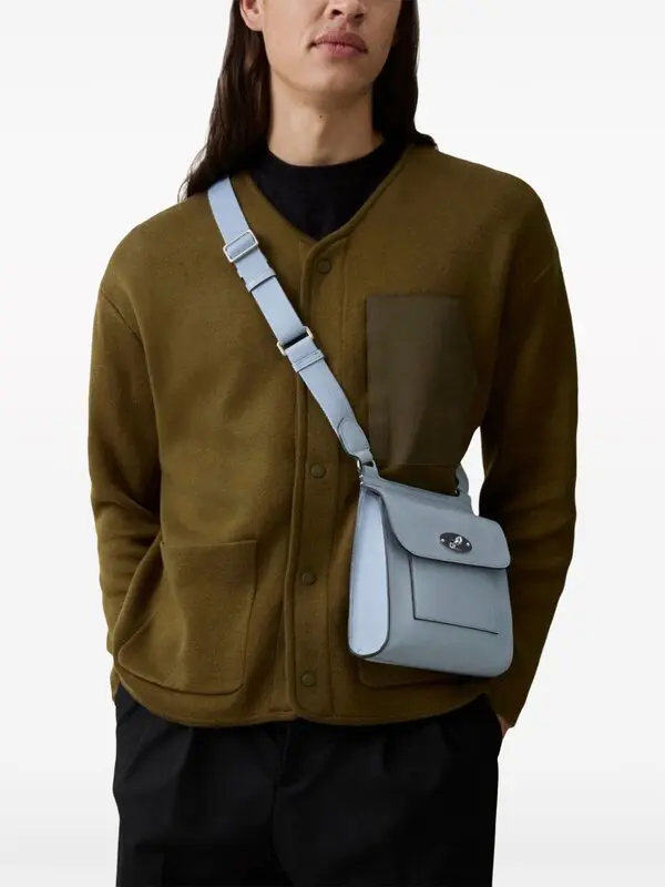 Mulberry Small Antony Leather Shoulder Bag - Blue