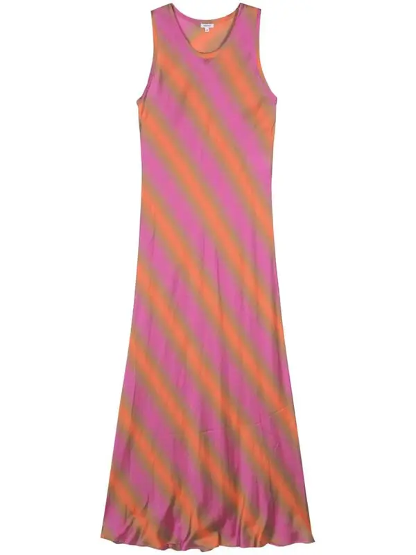 Aspesi Striped Maxi Slip Dress