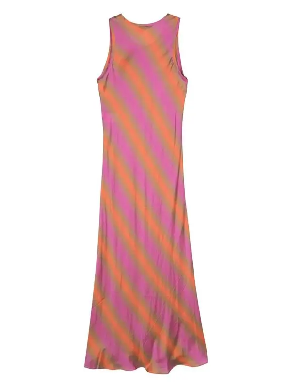 Aspesi Striped Maxi Slip Dress