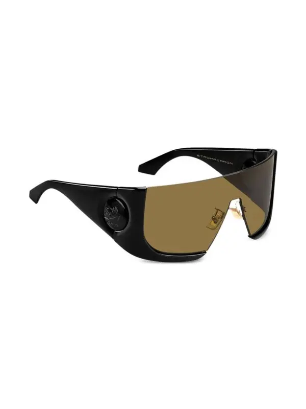 Etro Macaron Oversize-Frame Sunglasses - Black | Editorialist display picture 2