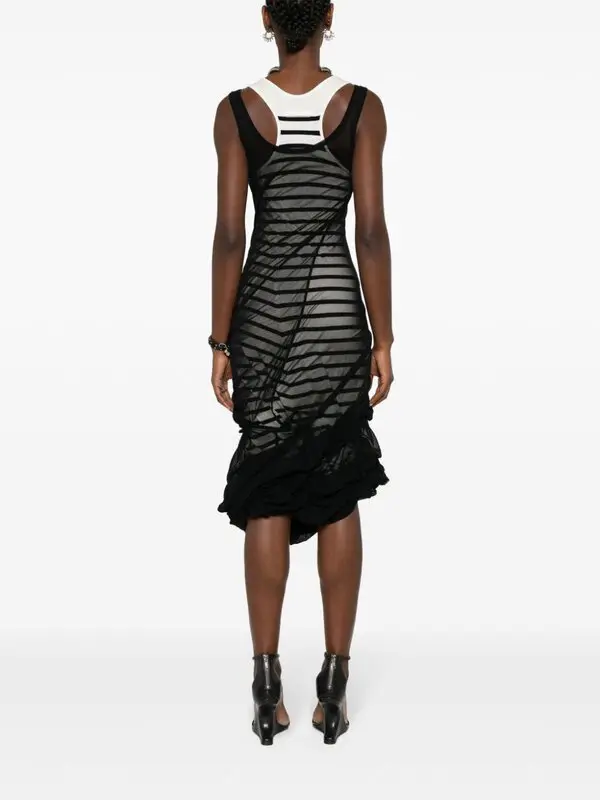 JEAN PAUL GAULTIER The Marinière Striped Maxi Dress - White