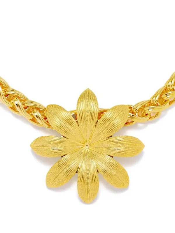 DESTREE Elizabeth Floral Necklace - Gold