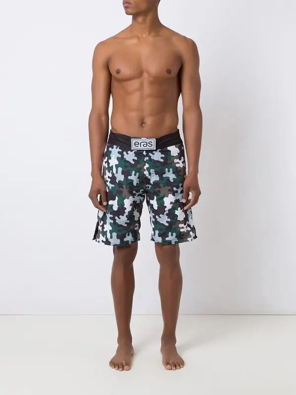 AMIR SLAMA Camouflage Print Swim Shorts