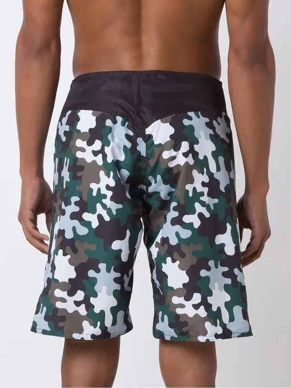 AMIR SLAMA Camouflage Print Swim Shorts