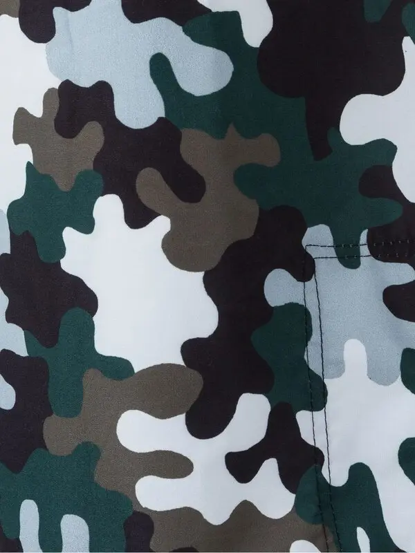 AMIR SLAMA Camouflage Print Swim Shorts