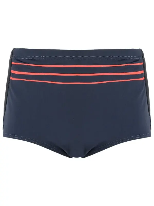 AMIR SLAMA Striped Low-rise Trunks - Grey
