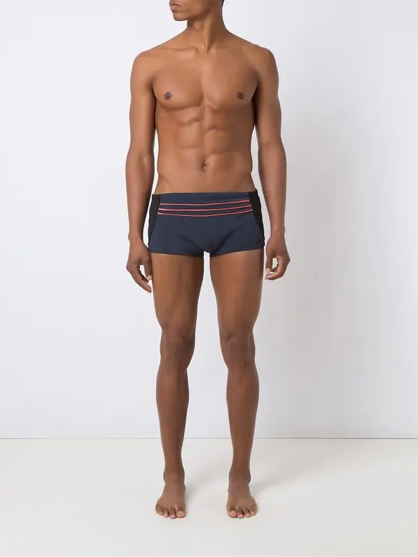 AMIR SLAMA Striped Low-rise Trunks