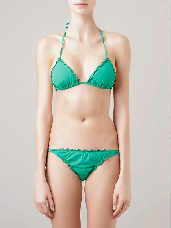AMIR SLAMA Ruched Bikini Bottom