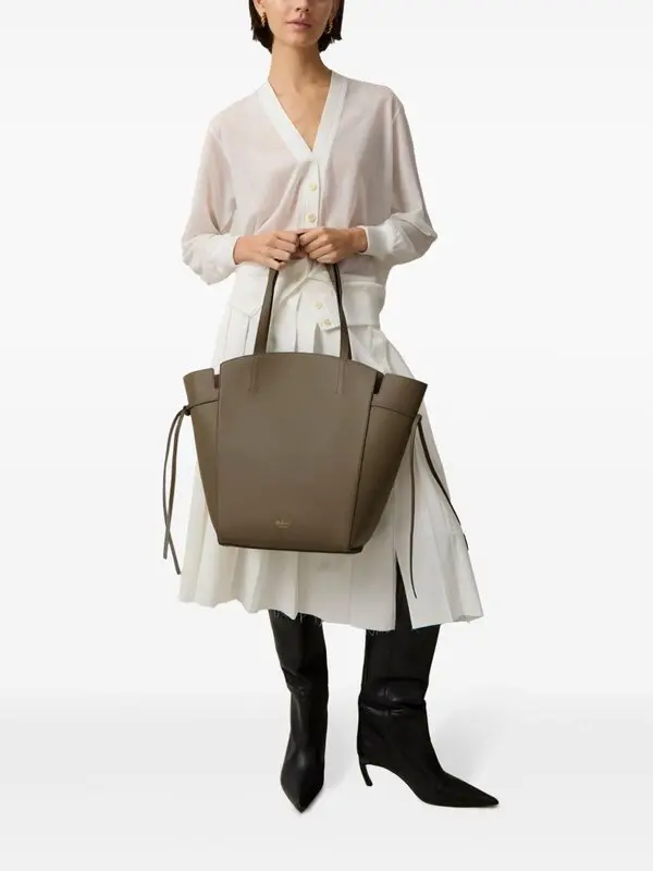 Mulberry Clovelly Leather Tote Bag - Green