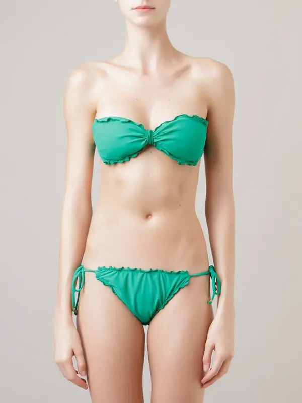 AMIR SLAMA Ruched Bikini Bottom