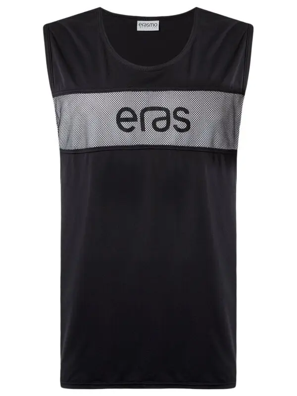 AMIR SLAMA X Erasmo Logo Tank T-shirt - Black