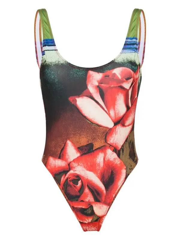 Jean Paul Gaultier The Roses Swimsuit - Red