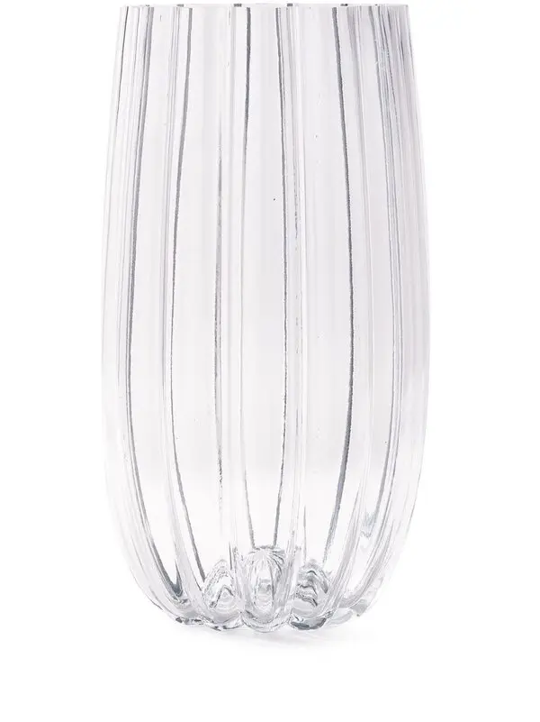 POLSPOTTEN Large Melon Glass Vase - White