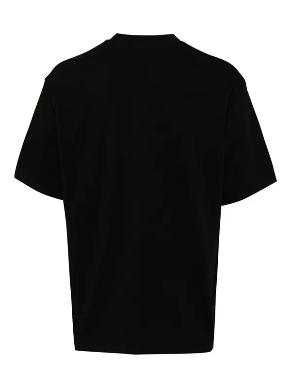 A BATHING APE Embroidered-logo Cotton T-shirt - Black