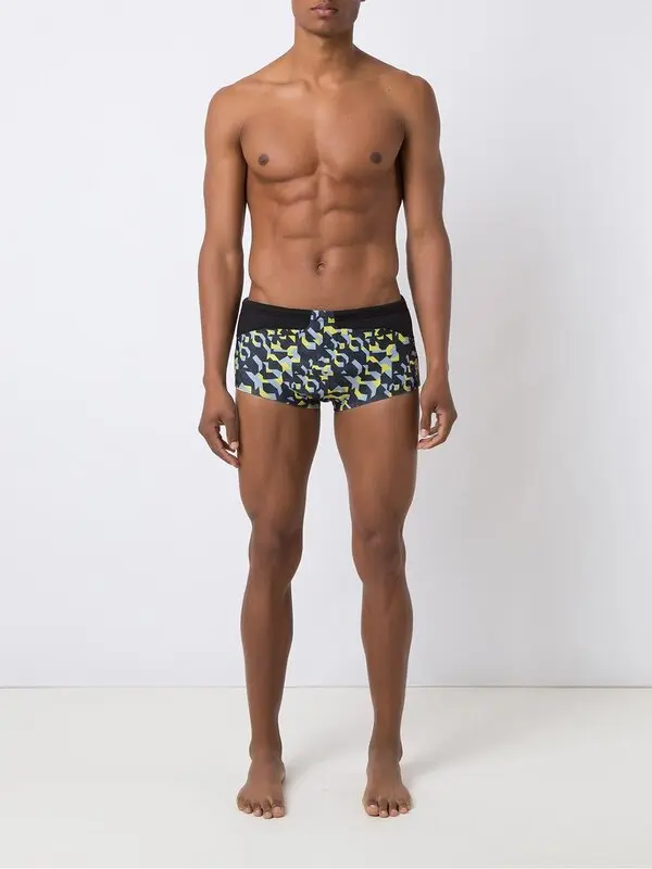 AMIR SLAMA Geometric Print Trunks