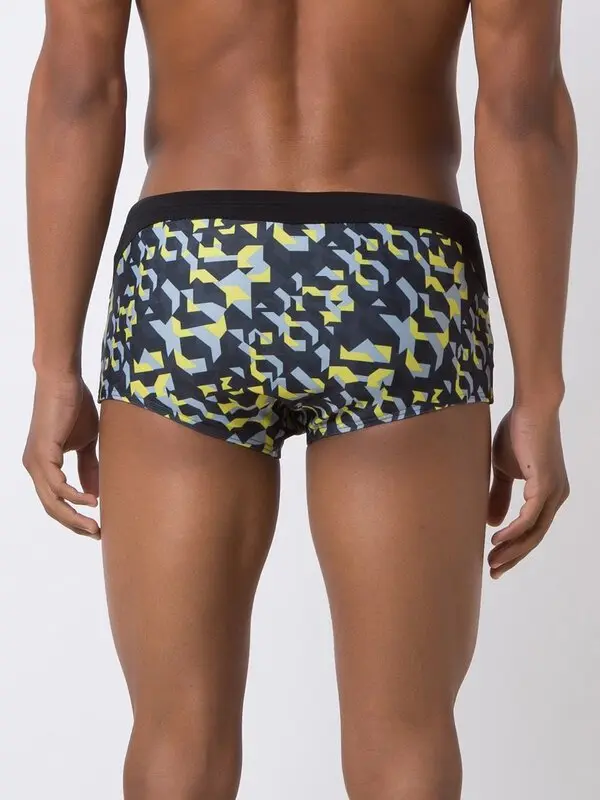 AMIR SLAMA Geometric Print Trunks