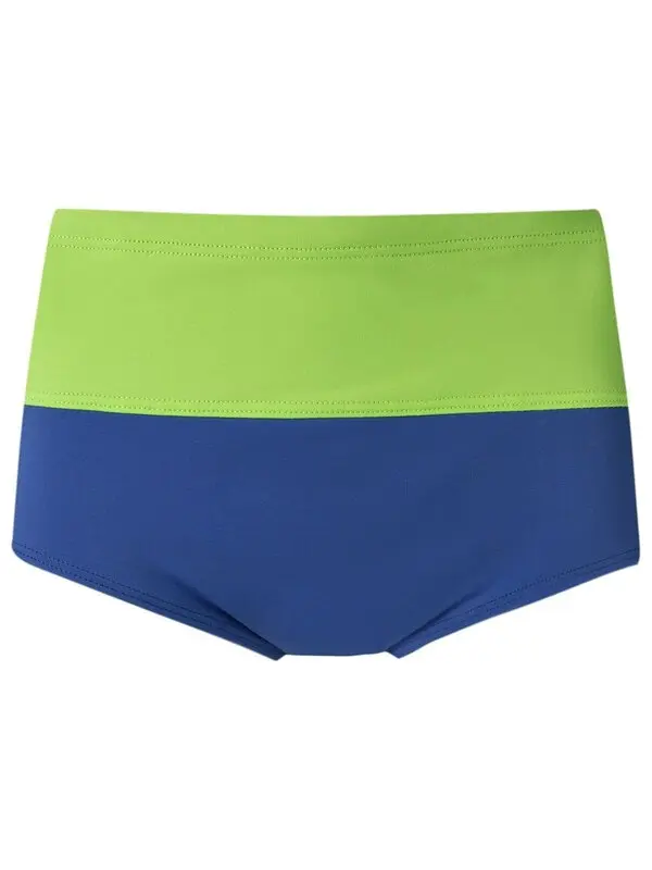 AMIR SLAMA Two-tone Trunks - Blue