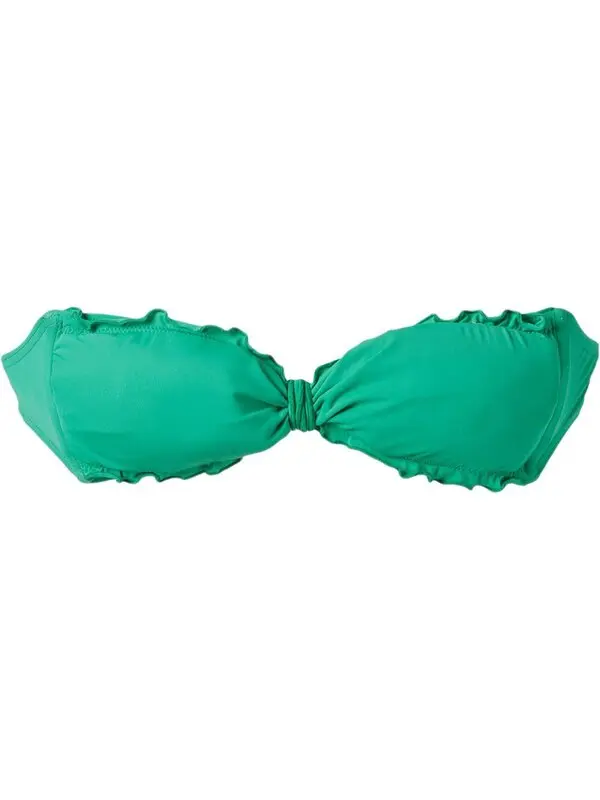 AMIR SLAMA Bandeau Bikini Top - Green