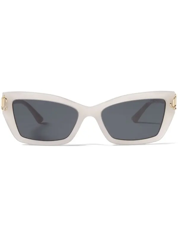 JIMMY CHOO Isla Cat-eye Sunglasses - White