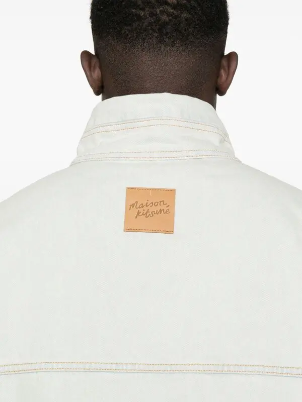 Maison Kitsuné Logo-patch Denim Jacket