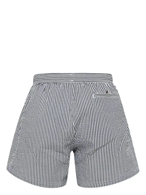 BOSS Velvetfish Striped Swim Shorts - Blue