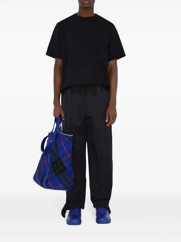 Burberry Festival Checked Tote Bag - Blue