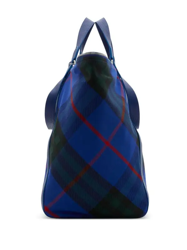 Burberry Festival Checked Tote Bag - Blue