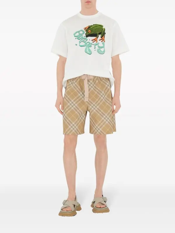 Burberry Check Print Shorts