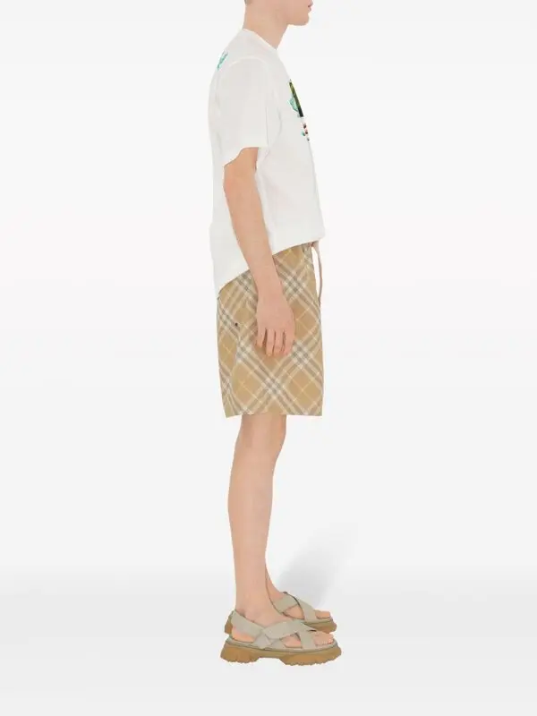 Burberry Check Print Shorts