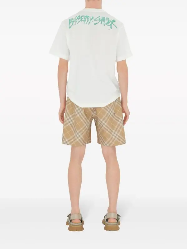 Burberry Check Print Shorts