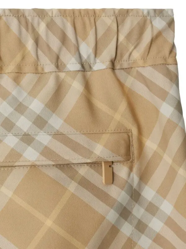 Burberry Check Print Shorts