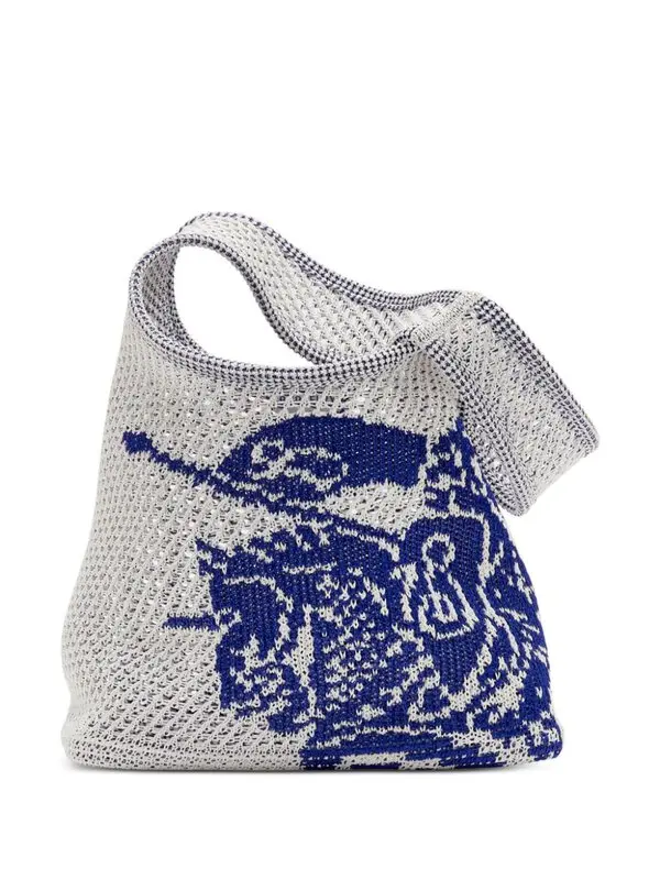 Burberry Equestrian Knight Crochet-knit Bag