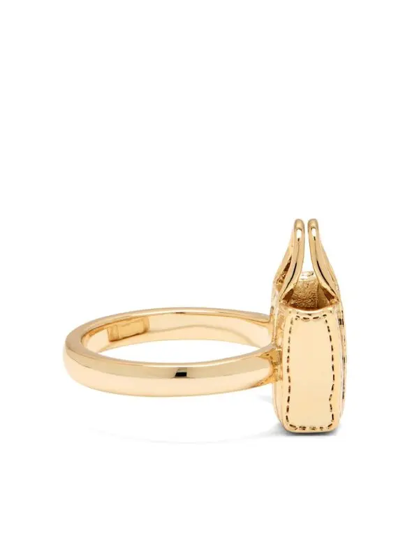 Marc Jacobs Mini Icon Sculpted Ring - Gold