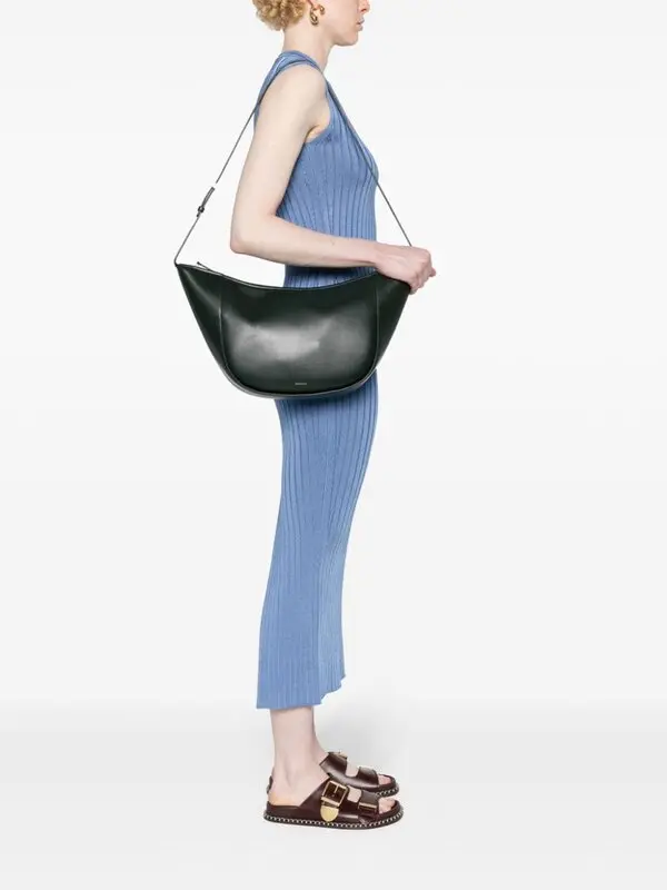WANDLER Maggie Leather Shoulder Bag - Green