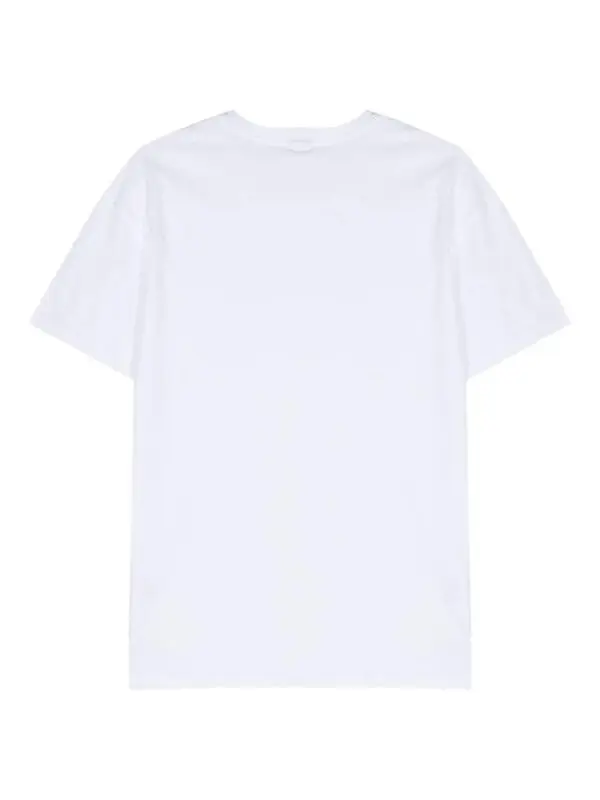 Aspesi Rubberised-logo Cotton T-shirt - White