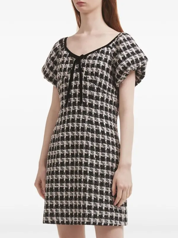 B+AB Puff-sleeve Tweed Dress
