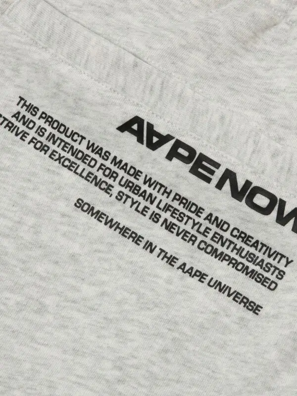 AAPE BY *A BATHING APE Logo-appliquéd Track Shorts
