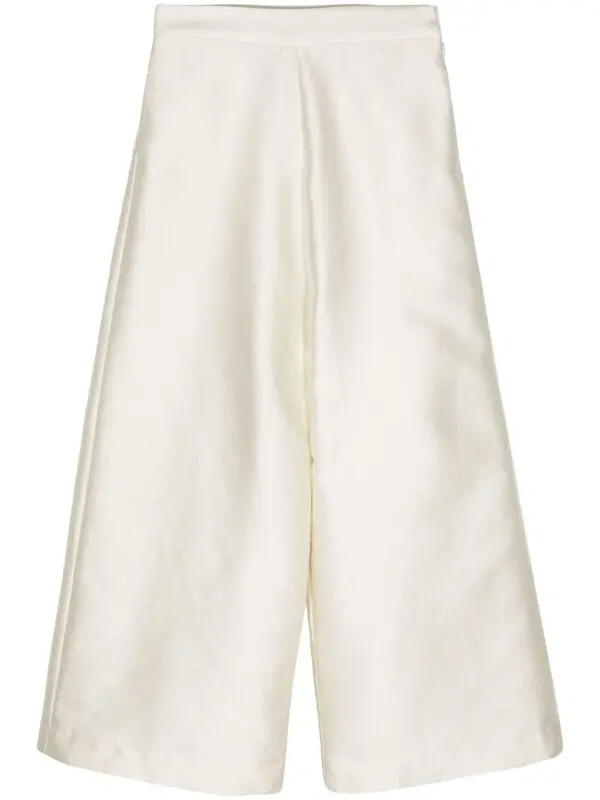 Biyan Satin-finish Palazzo Trousers