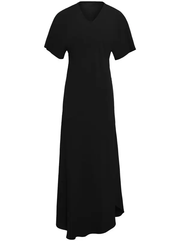 chinese dress ladies Plus Size Solid Button Ruffle Maxi Dress  Micas