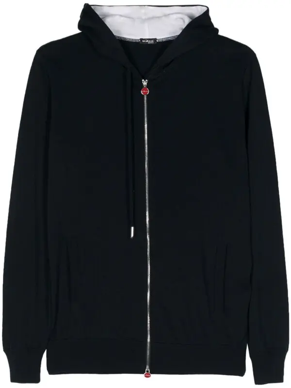 Kiton Cotton Zip-up Hoodie