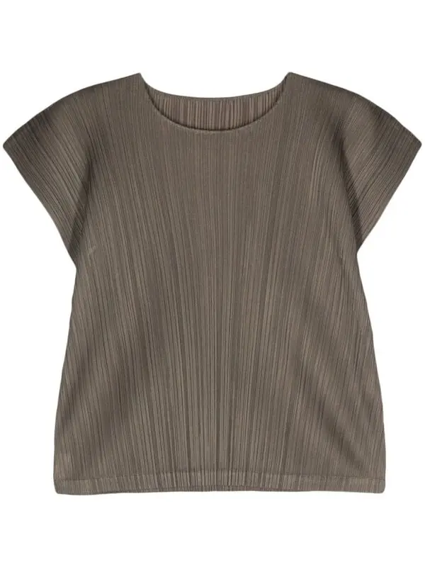 Issey Miyake Monthly Colors: March Pleated Top - Green
