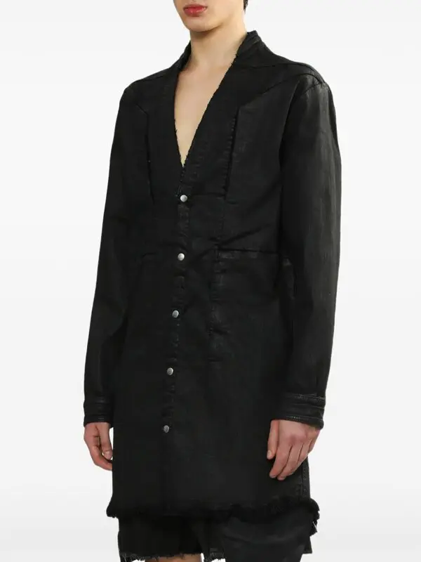 Rick Owens Jumbo Coated-finish Shirt
