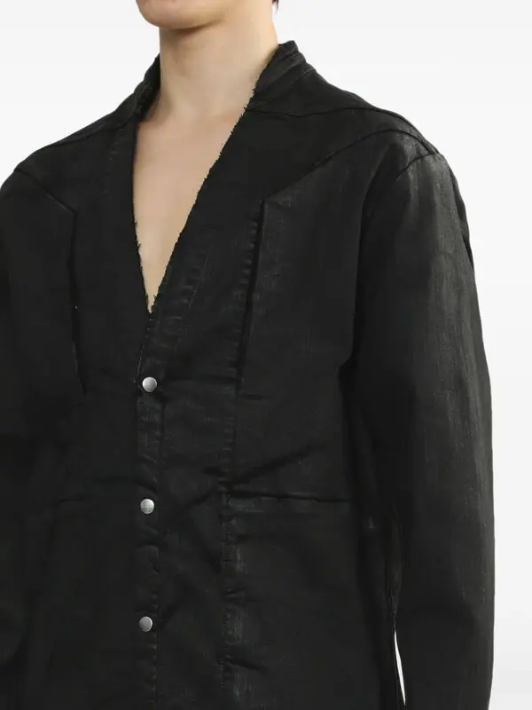 Rick Owens Jumbo Coated-finish Shirt