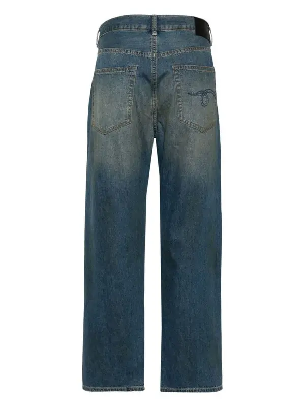 R13 Washed Straight-leg Jeans