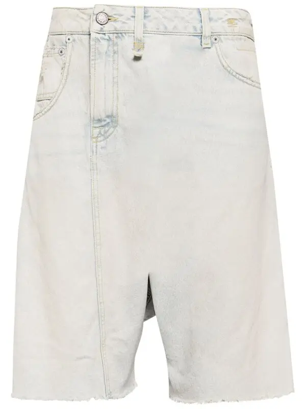 R13 Twister Asymmetric Denim Shorts