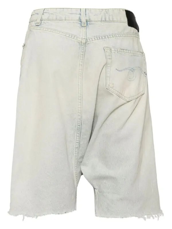 R13 Twister Asymmetric Denim Shorts