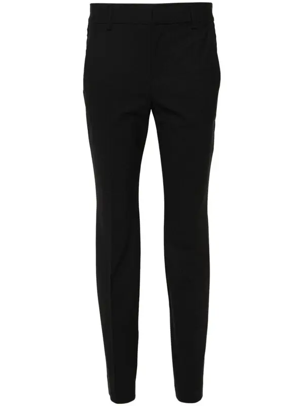 Brunello Cucinelli Slim-cut Cigarette Trousers - Black