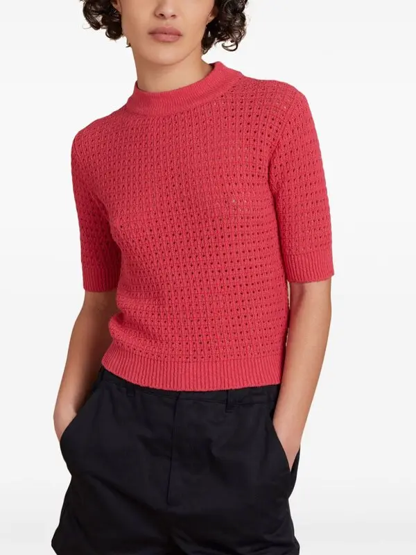 AGNÈS B. Biscotte Open-knit Top