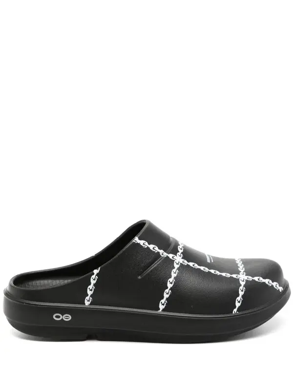 Undercover Graphic-print Platform Clogs